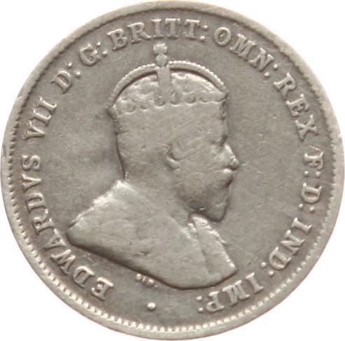 Australien Sixpence 1910 Edvard VII. VF- / VF | MA-Shops