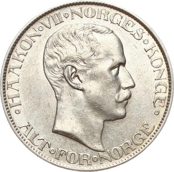 Norwegen 2 Kroner 1908 Håkon VII. xf+ | MA-Shops