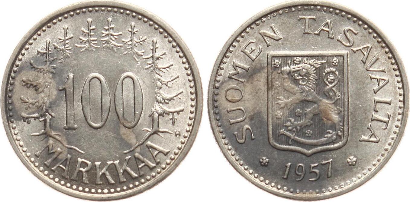 Finnland 100 Markkaa 1957 xf | MA-Shops