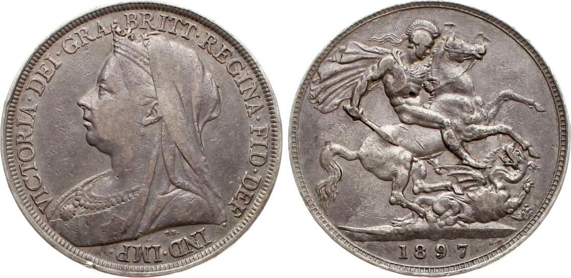 Großbritannien Crown 1897 Victoria aEF | MA-Shops