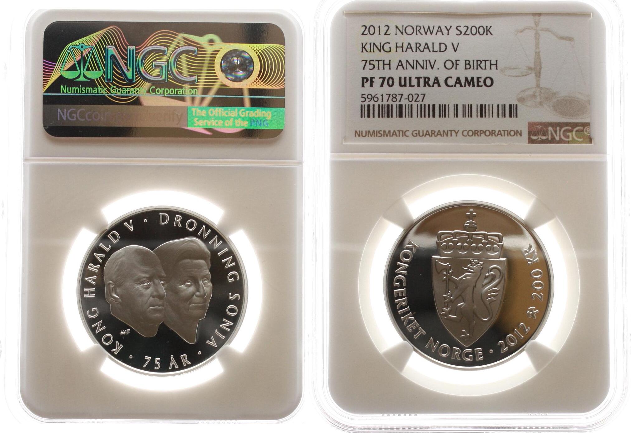 Norwegen 200 Kroner 2014 Harald V. pp-ultra cameo | MA-Shops