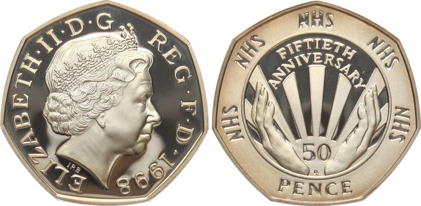 Großbritannien 50 Pence 2006 Elisabeth II. proof | MA-Shops