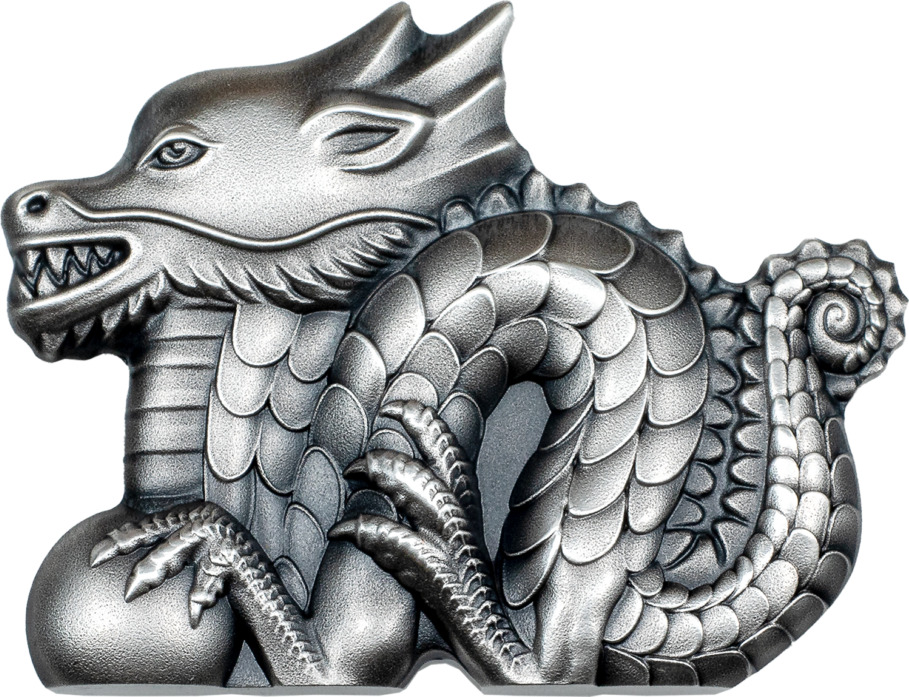 Mongolei 1000 Togrog 1 OZ Mongolian Year of the Dragon 2024 AF | MA-Shops