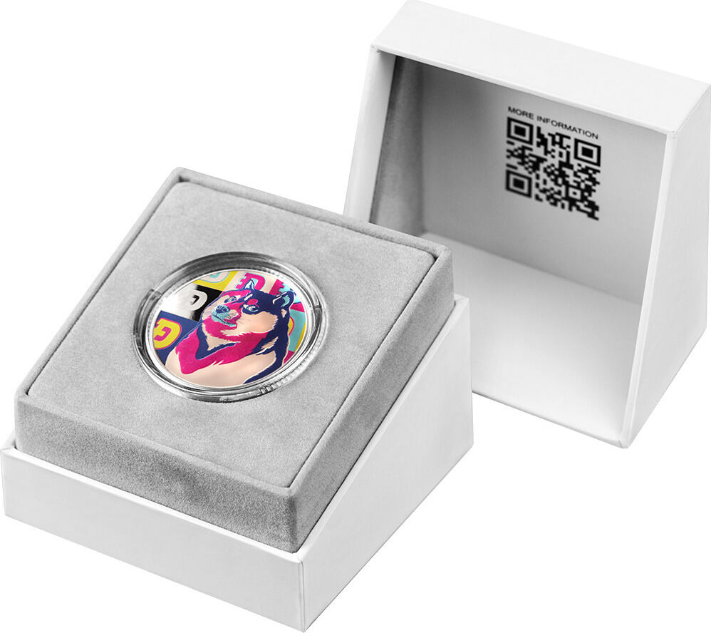 1 Dodgecoin 1 OZ Dodge Coin United Crypto States 2022 Proof | MA-Shops