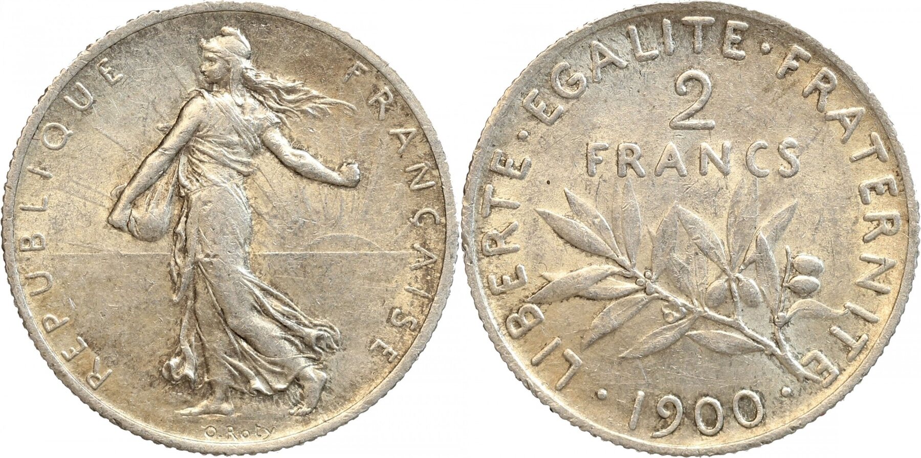 1900 2 Francs Semeuse VF+/EF | MA-Shops