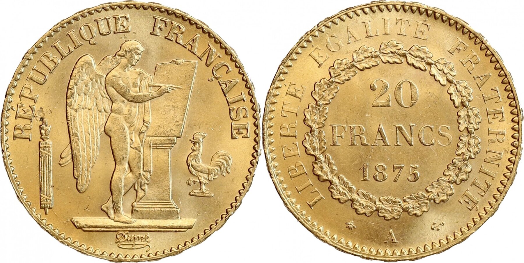 France 1875 20 Francs Génie Troisième République BU | MA-Shops