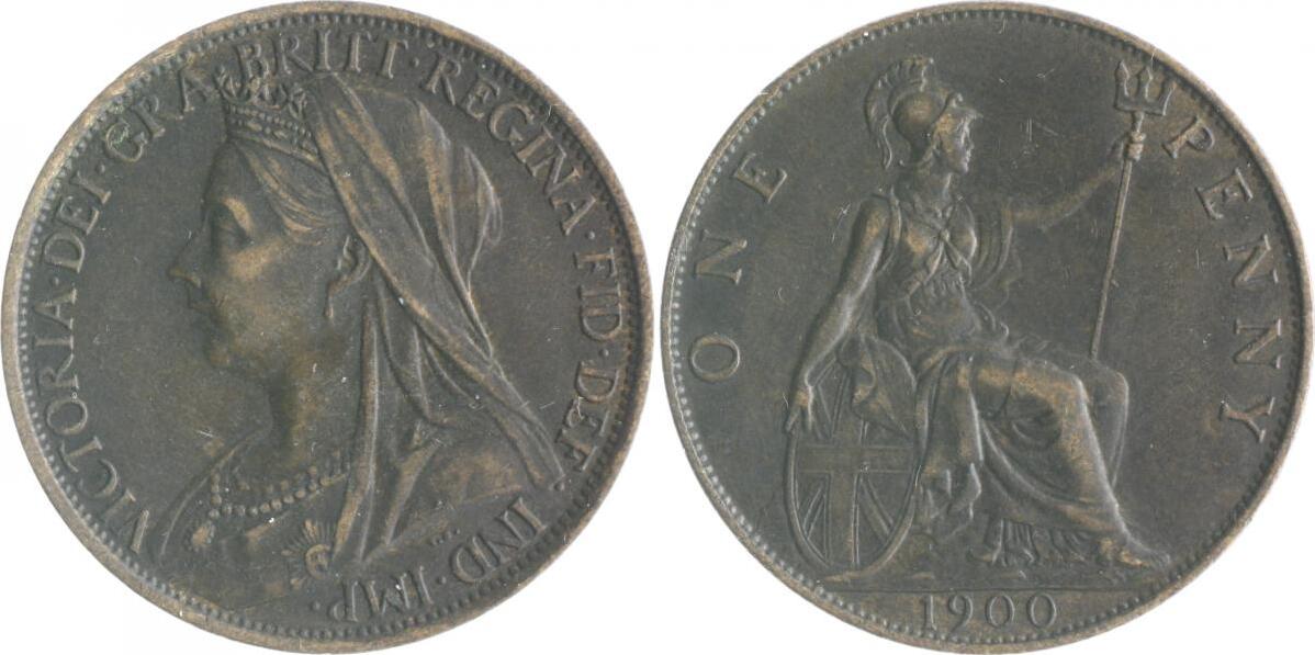 Großbritannien 1 Penny 1900 Victoria 1837-1901 VF-EF | MA-Shops