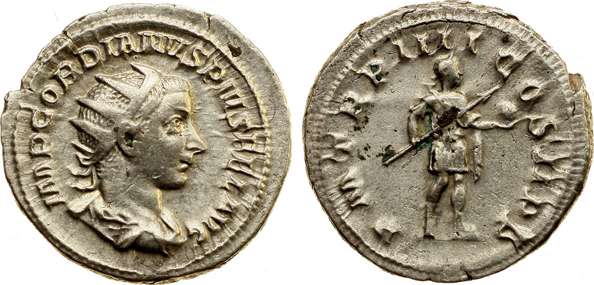 Roman Empire AR Antoninianus 238-244 Gordian III.,Rome, P M TR P IIII ...