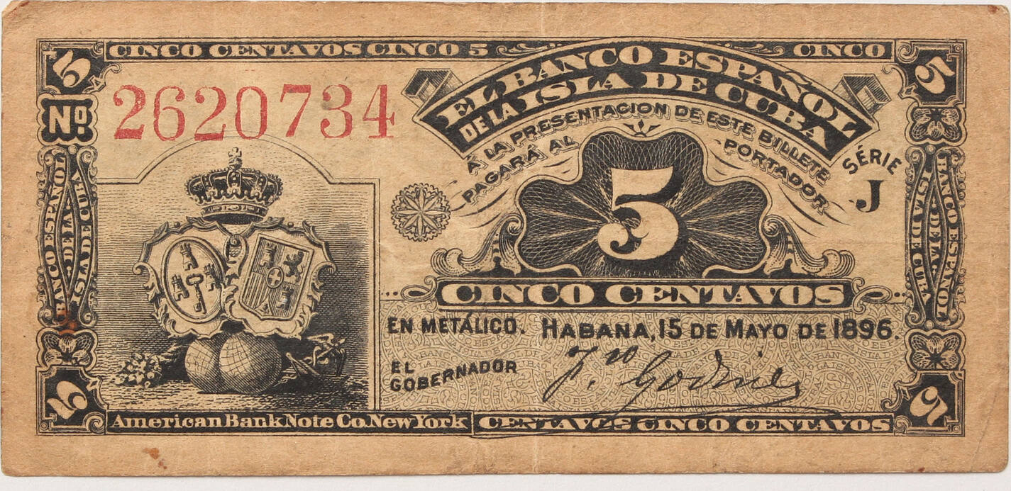 Cuba 5 centavos 1896 | MA-Shops