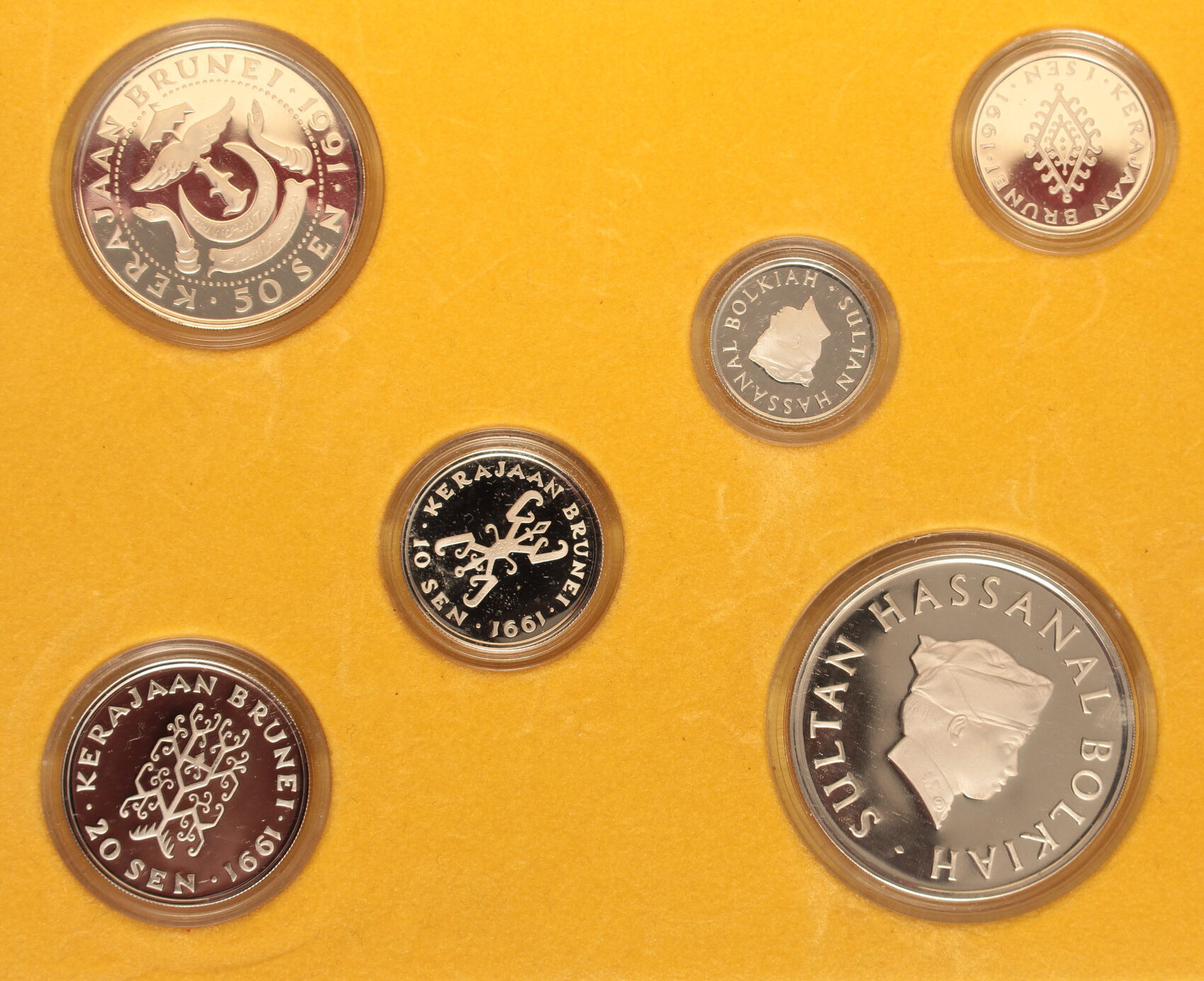 Brunei coin set 1991 proof | MA-Shops