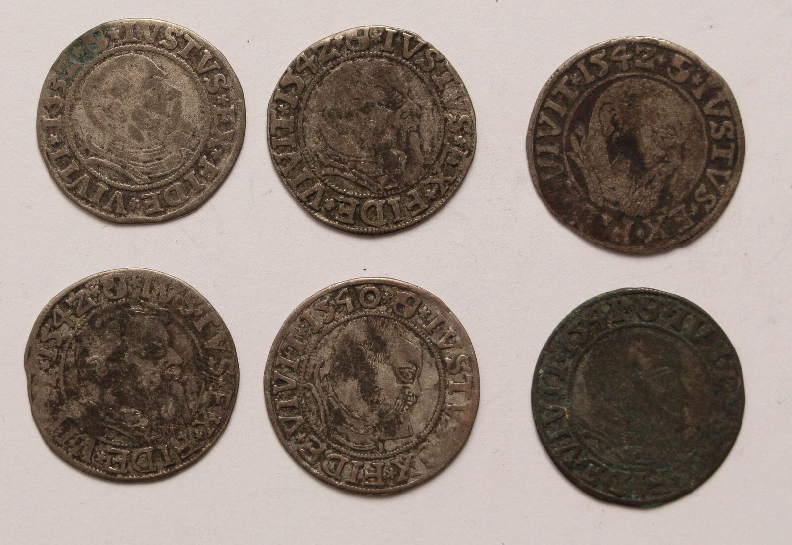 Germany - Preussen groschen 1532,1540,1541,1542 6pcs lot of Albrecht ...