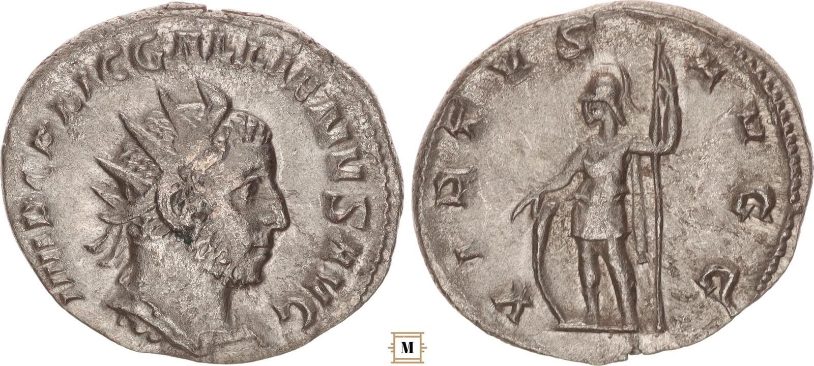 Roman Empire AR Antoninianus 253-268 Gallien, VIRTVS AVGG, Virtus ...