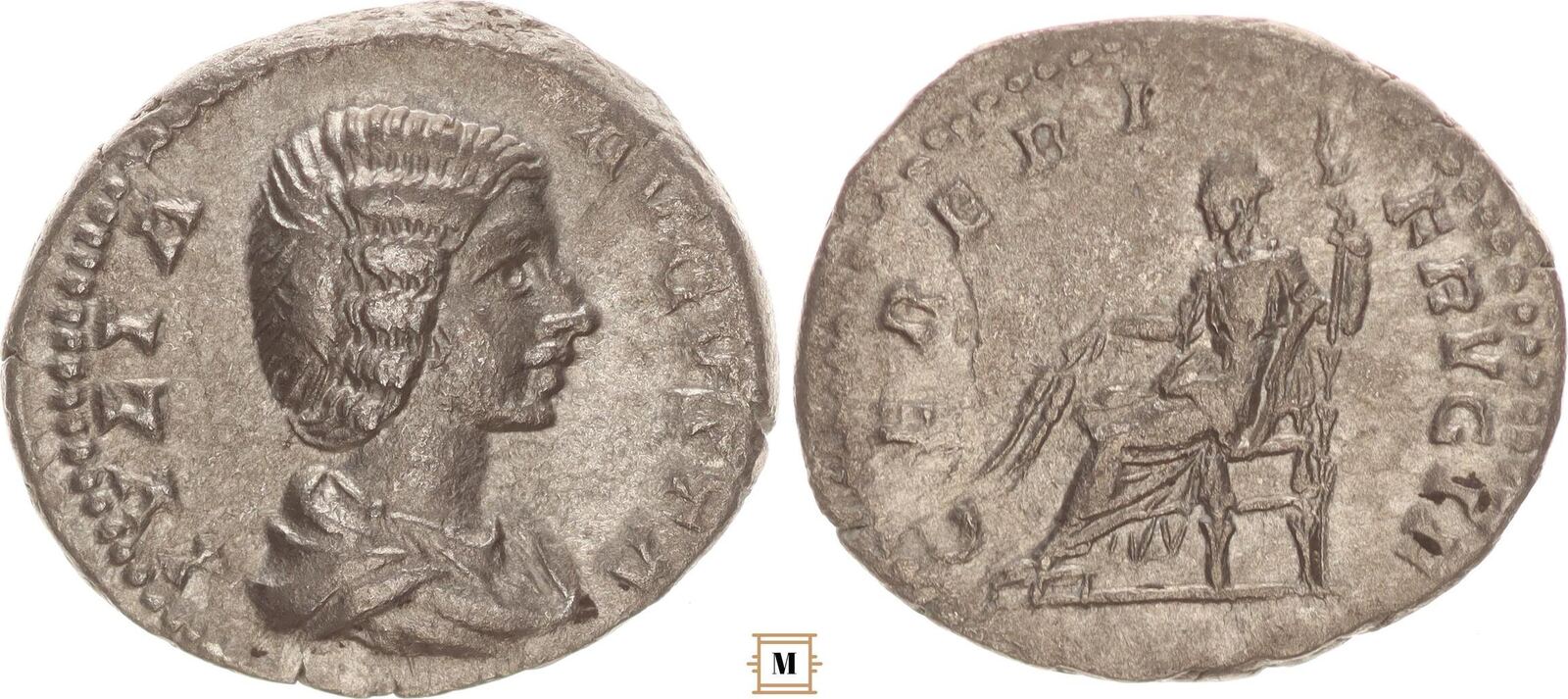Roman Empire AR denarius 193-217 Julia Domna, CERES FRVGIF, Ceres ...