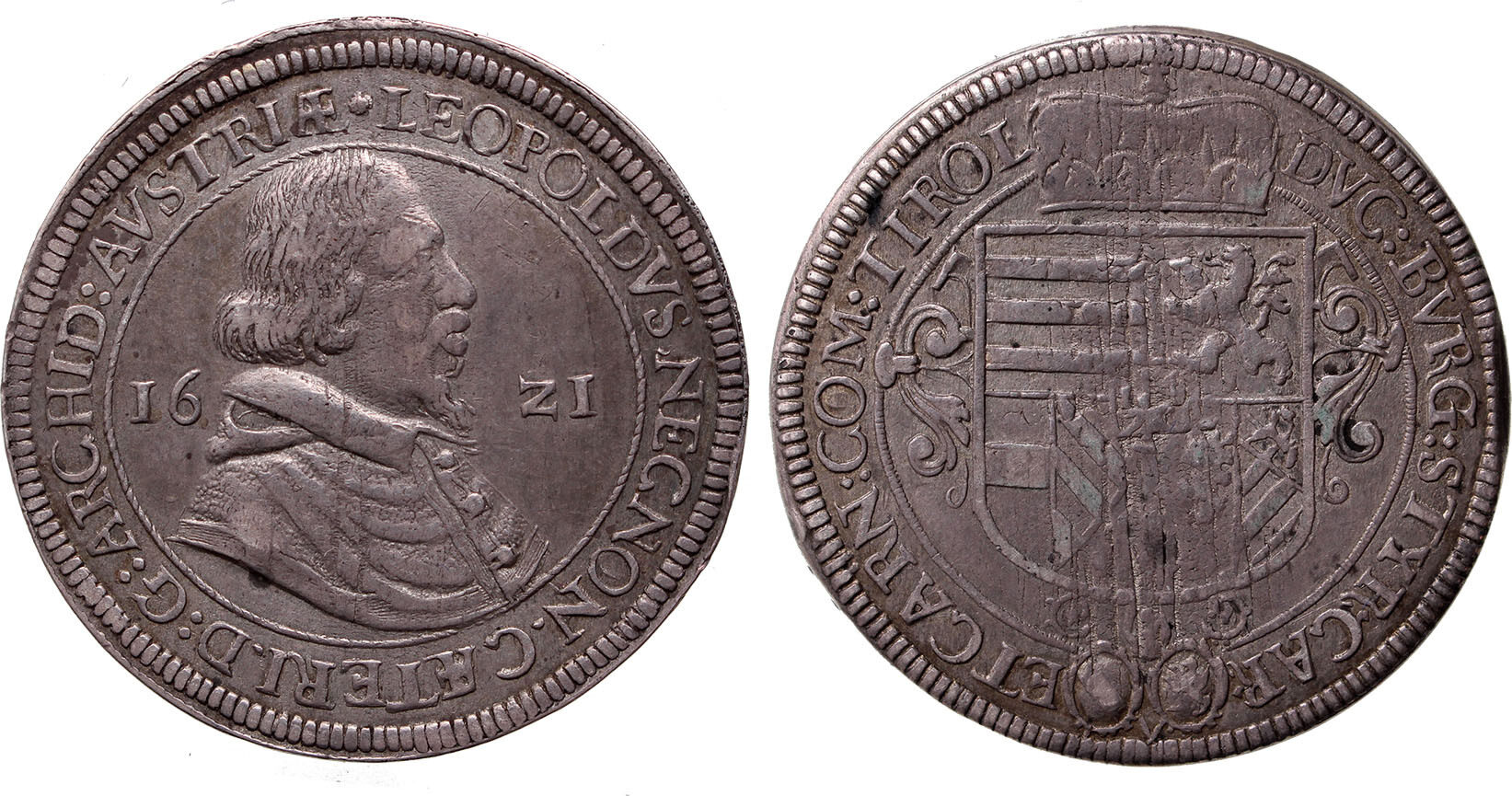 RDR taler 1621 Erzherzog Leopold V., Hall | MA-Shops