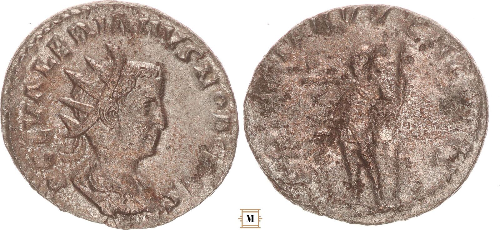 Roman Empire AR Antoninianus 256-258 Valerian II., as Caesar, PRINCIPI ...