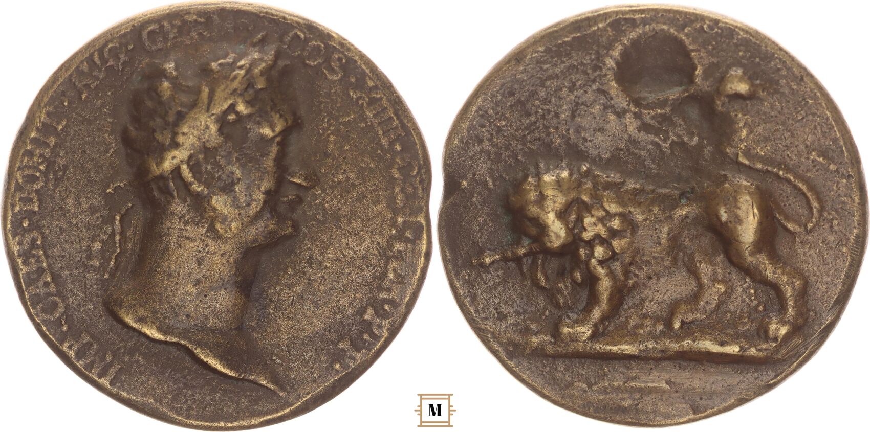 Italy Domitian 81-96, cast bronze medallion in the style of Paduan | MA ...