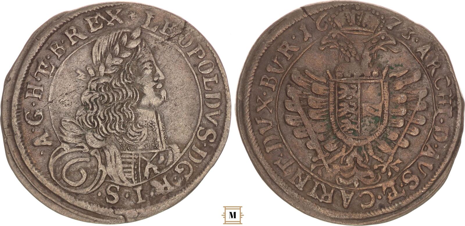 RDR 6 kreuzer 1673 St. Veit Leopold I. | MA-Shops