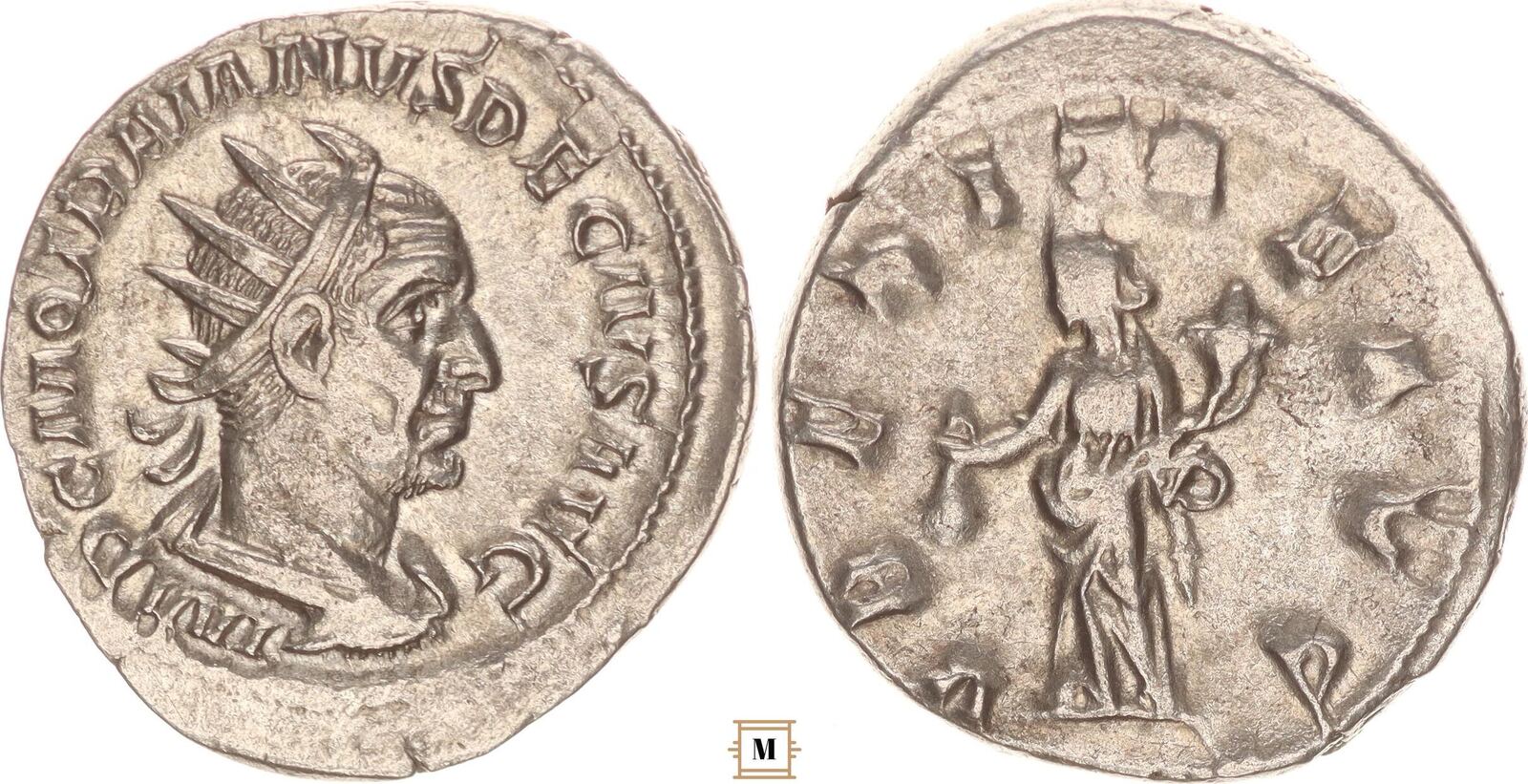 Roman Empire AR Antoninianus 249-251 Trajan Decius, VBERITAS AVG ...