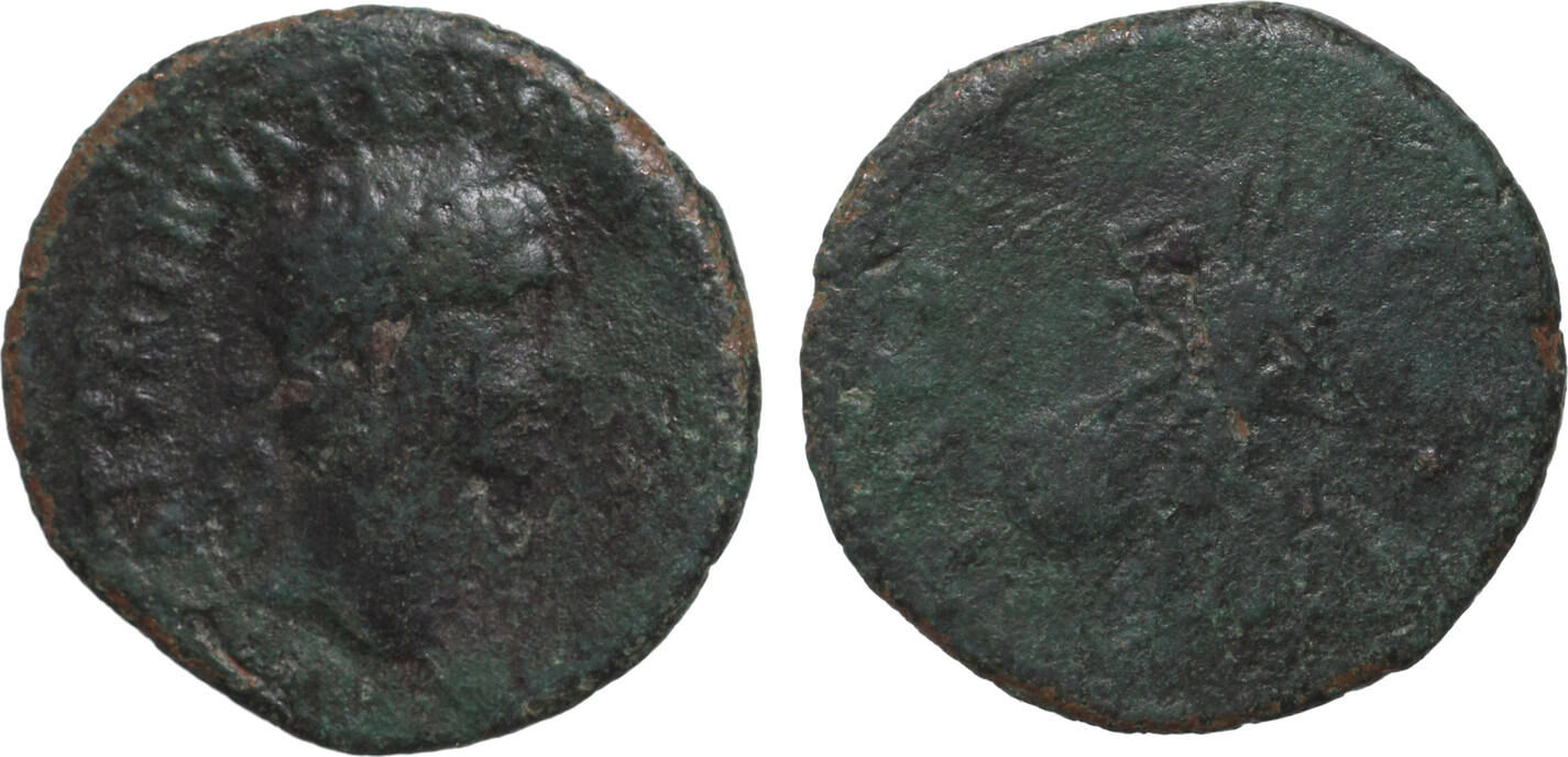 Roman Empire AE As 98-117 Trajan, Victory holding shield inscribing ...