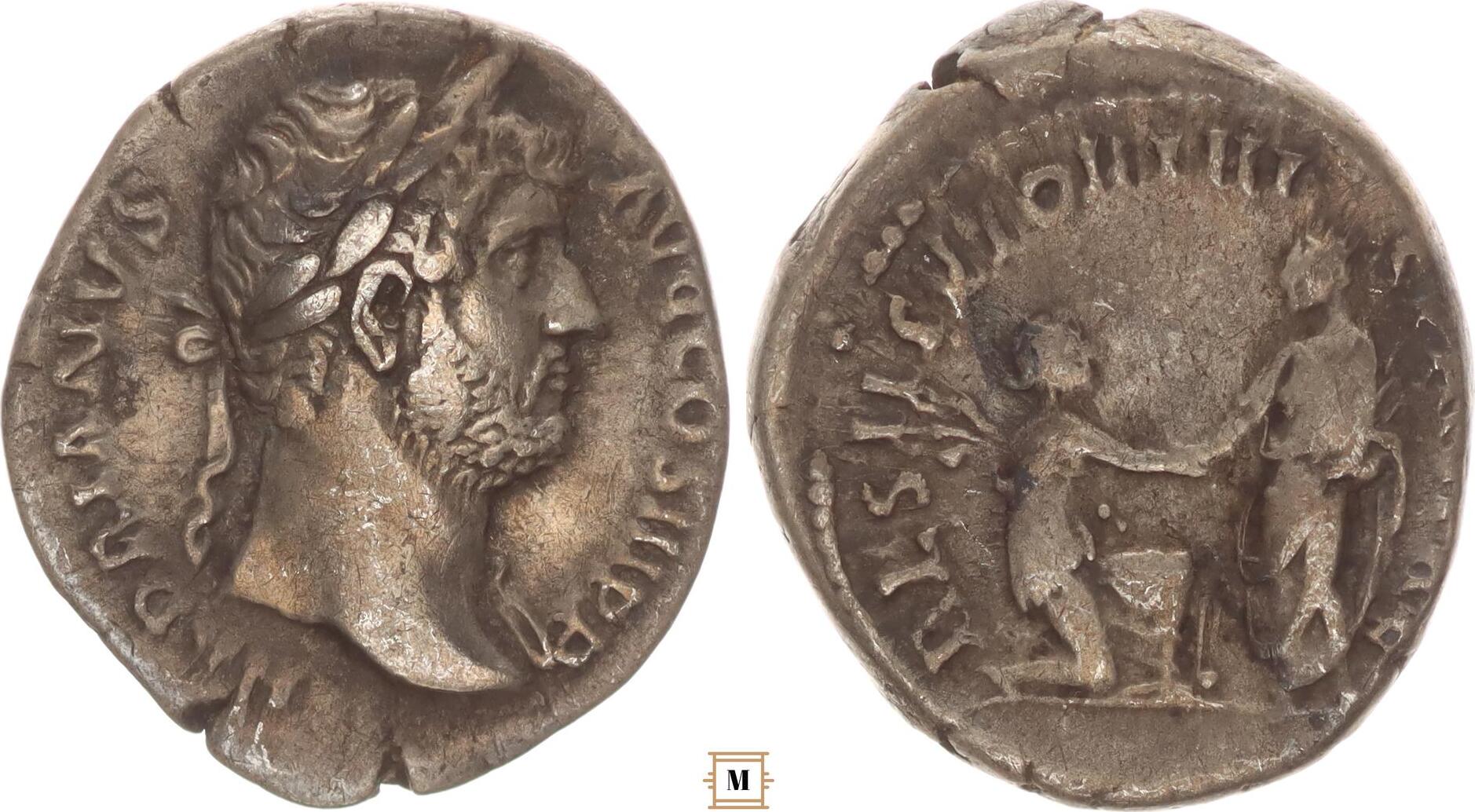 Roman Empire AR denarius 117-138 Hadrian, RESTITVTOR HISPANIAE, Travel ...