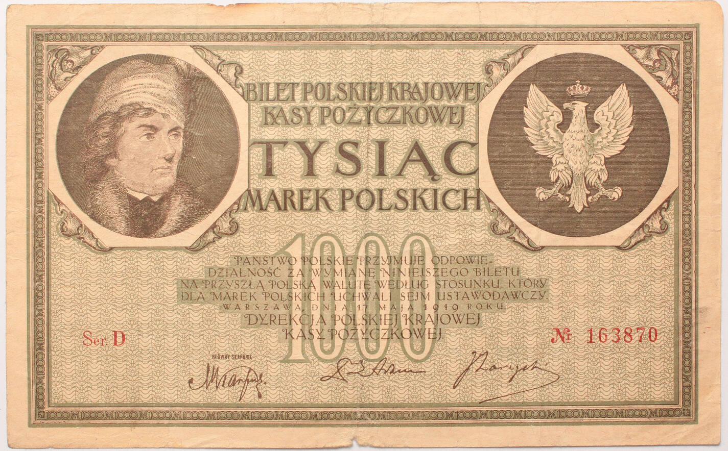 Poland 1000 marek 1919 | MA-Shops