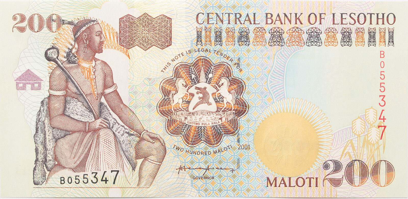 Lesotho 200 maloti 2001 UNC | MA-Shops