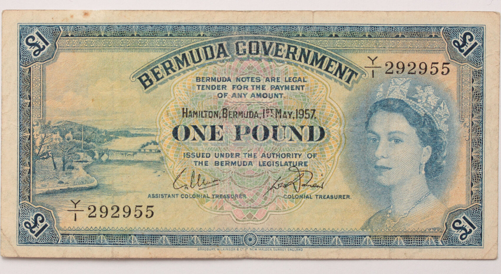 Bermuda 1 pound 1957 VF | MA-Shops