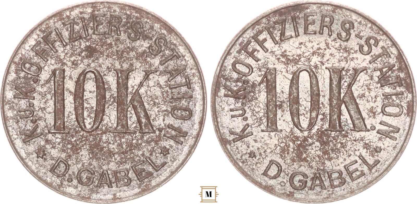 Austria 10 kronen o.J. K.u.K. Offizierstation, Deutsch Gabel | MA-Shops