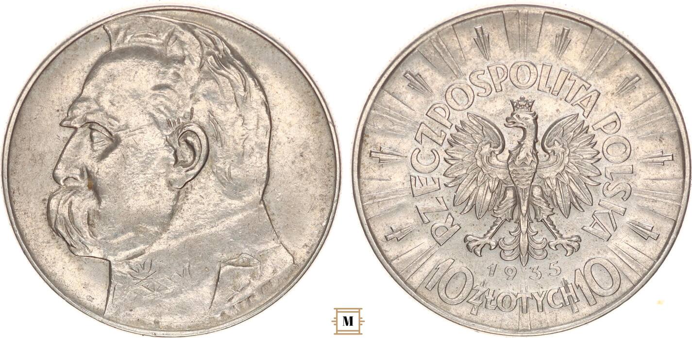 Poland 10 zlotych 1935 Pilsudski XF- | MA-Shops