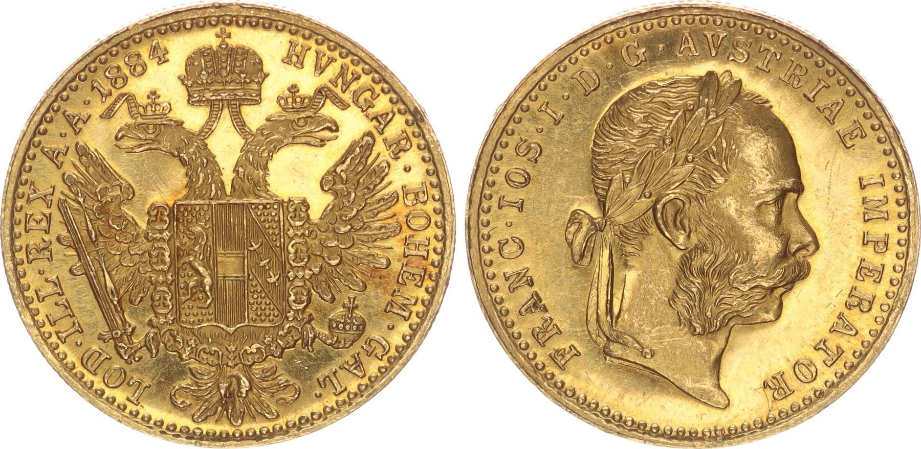 Franz Joseph ducat 1884 aUNC | MA-Shops