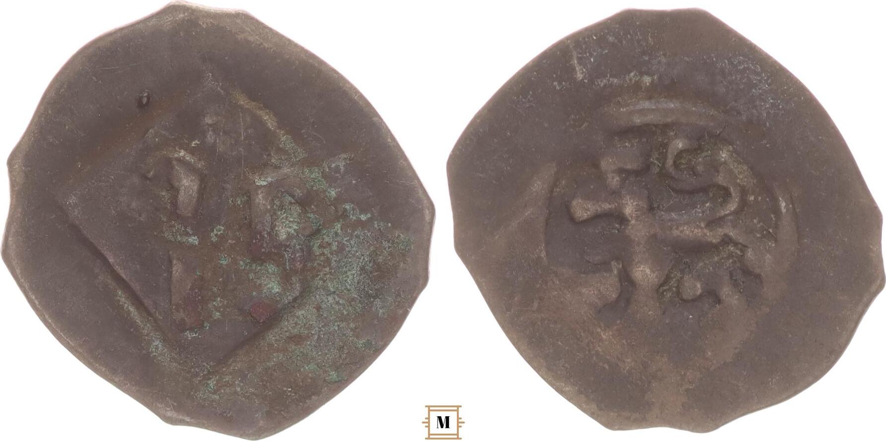 Germany-Bayern-Ingolstadt pfennig 1402-1413 Stephan III. und sein sohn ...