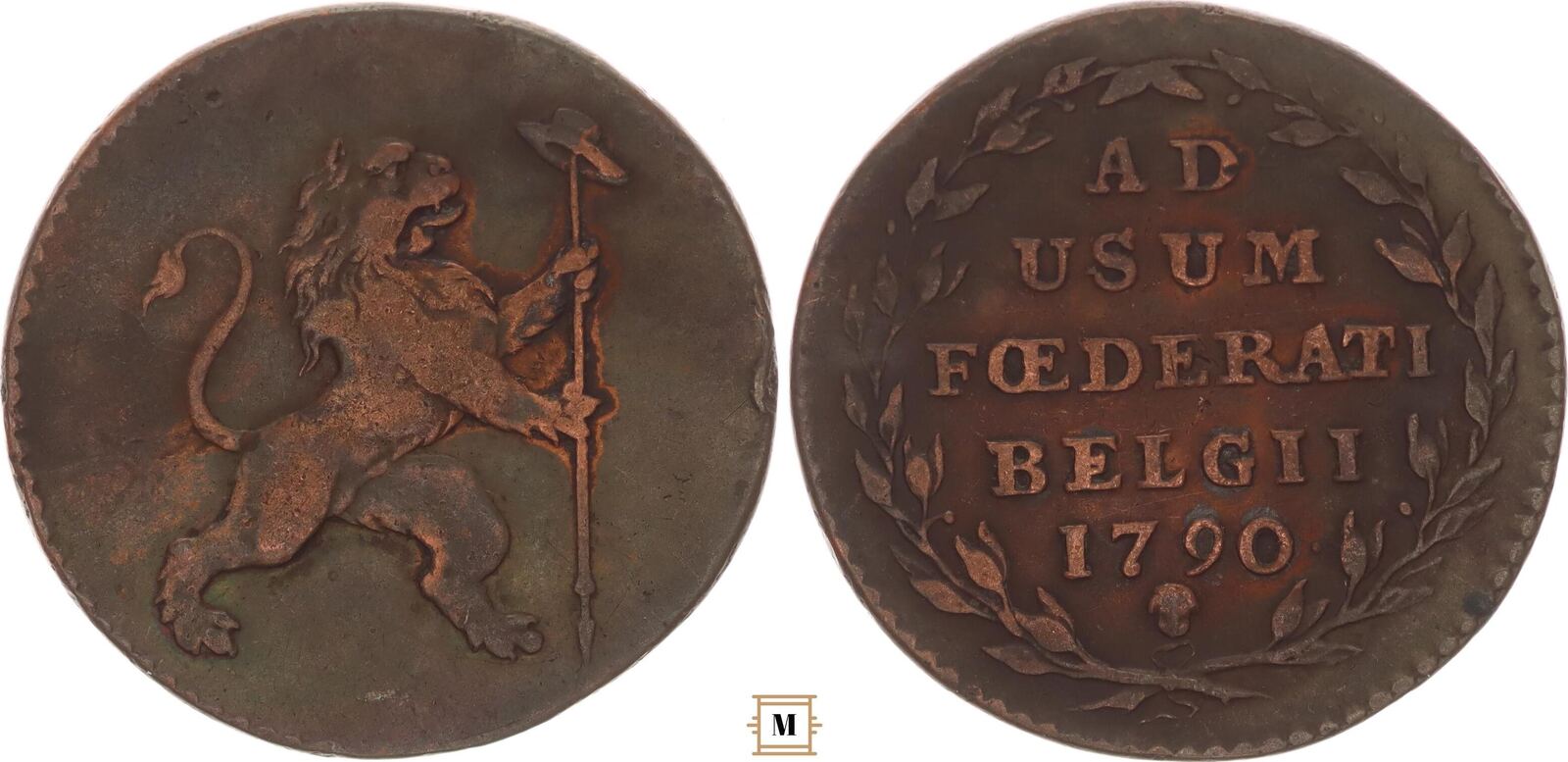 Austrian-Netherlands 2 liards 1790 Bruxelles Insurrection Coinage | MA-Shops