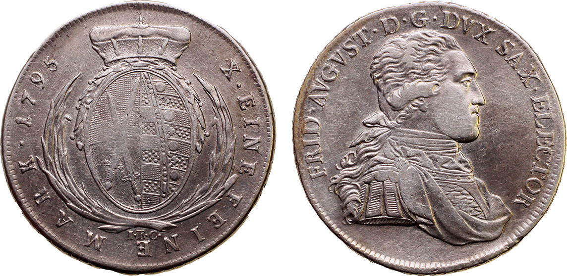 Germany taler 1795 Friedrich August III aXF | MA-Shops