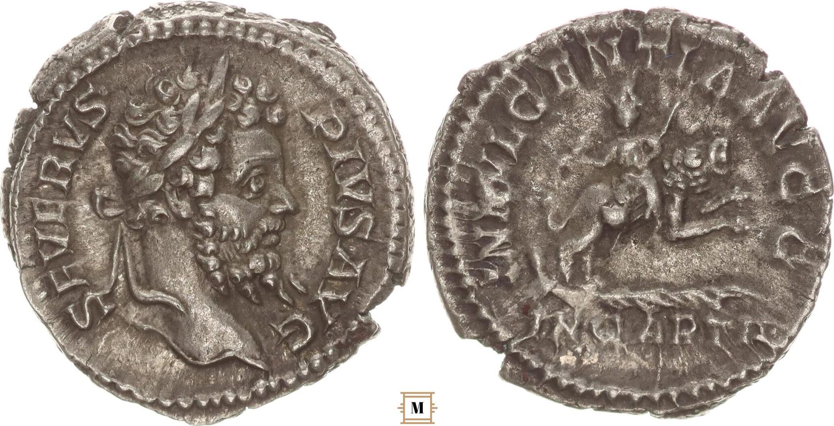 Roman Empire AR denarius 193-211 Septimius Severus, INDVLGENTIA AVGG IN ...