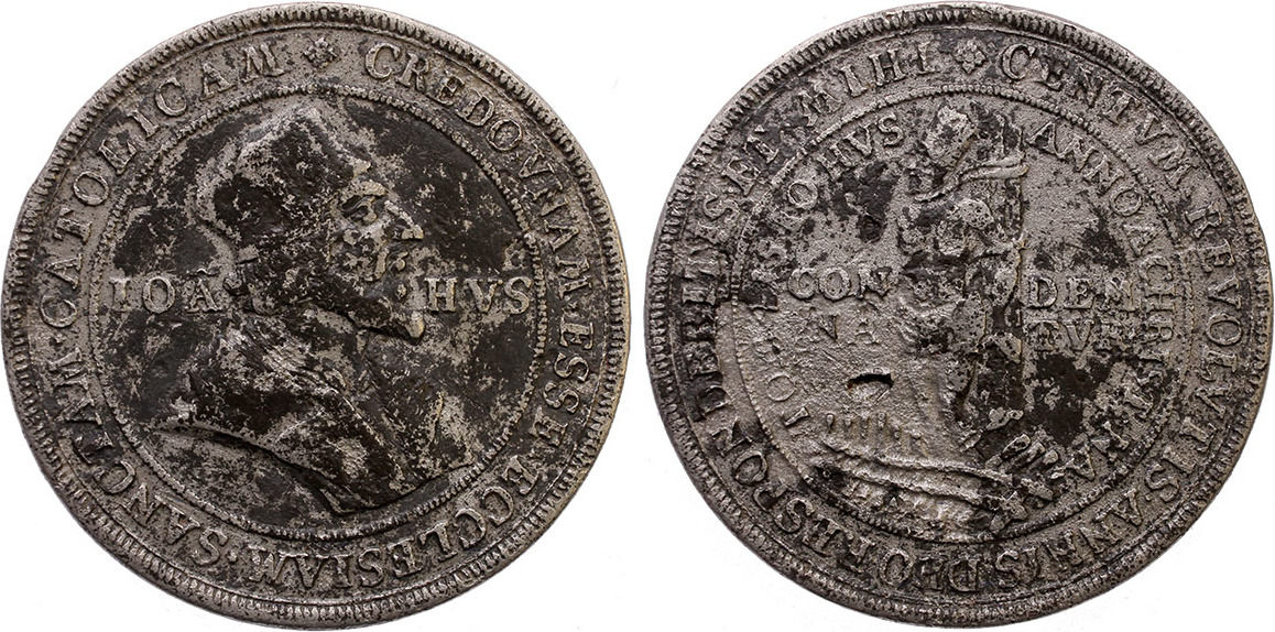 Germany Tin medaille Christian Wermuth. fl. 1686-1739. Jan Hus.(1369 ...