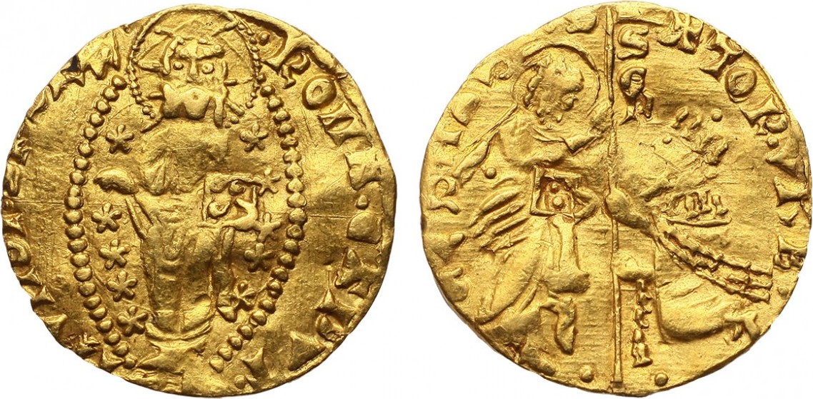 Italy ducat 1350-1439 City of Rome, Vatican XF- | MA-Shops