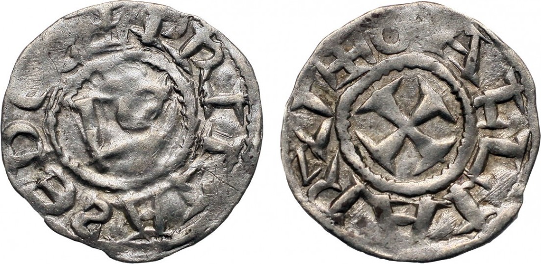 France denar 11th century Lyon archbishop VF+ | MA-Shops