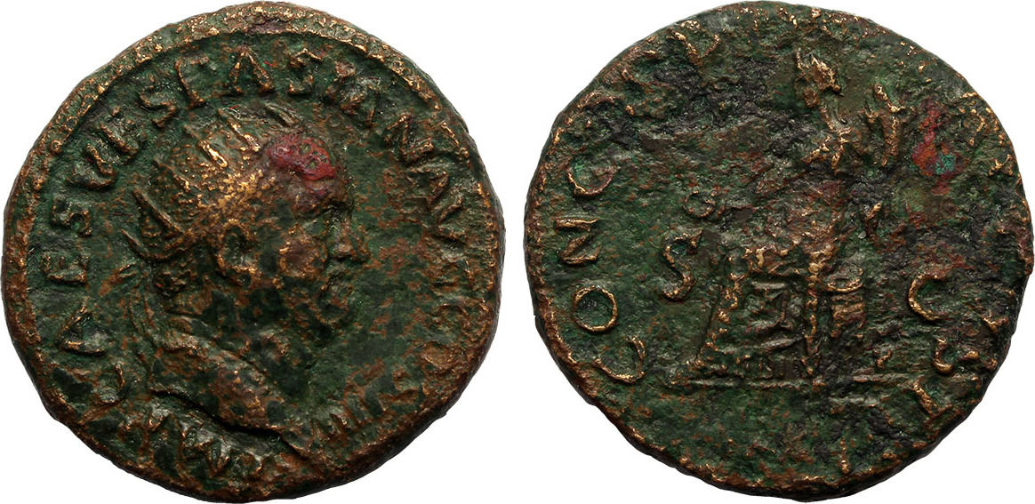 Roman Empire AE dupondius 69-79 Vespasian, Concordia | MA-Shops
