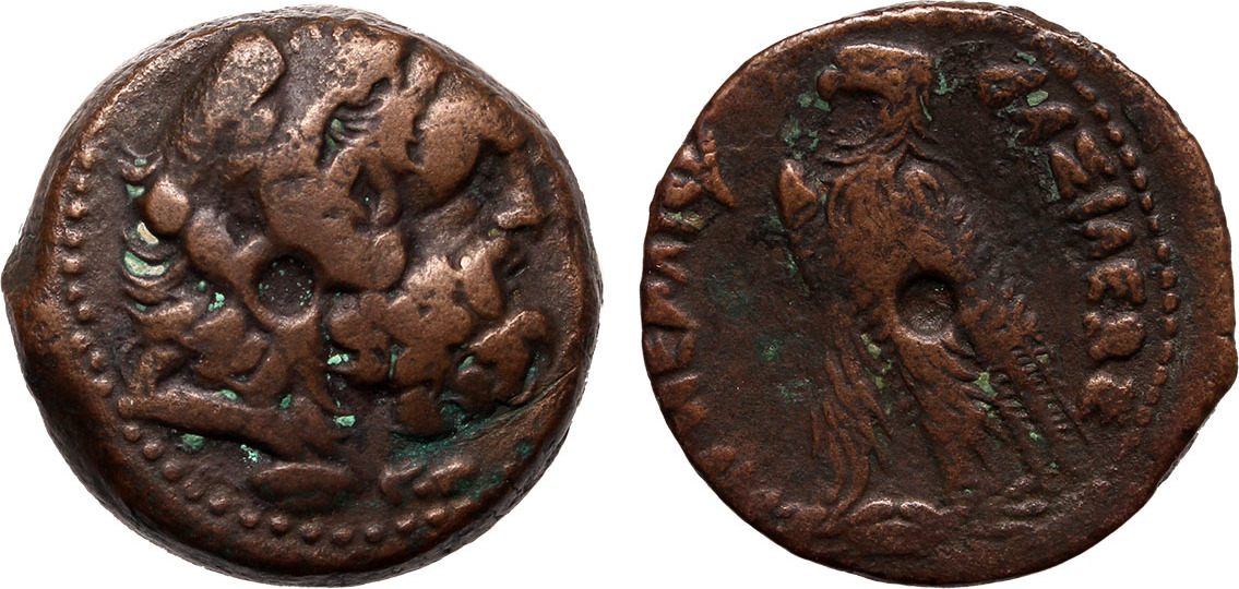 Greek AE obol 205-160 BC Ptolemy V., Epiphanes, Alexandria | MA-Shops