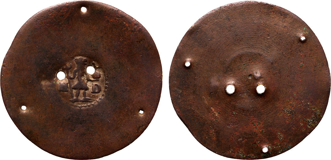 Hungary ca. 15th cent. Medieval coin scale pan with hungarian ducat ...