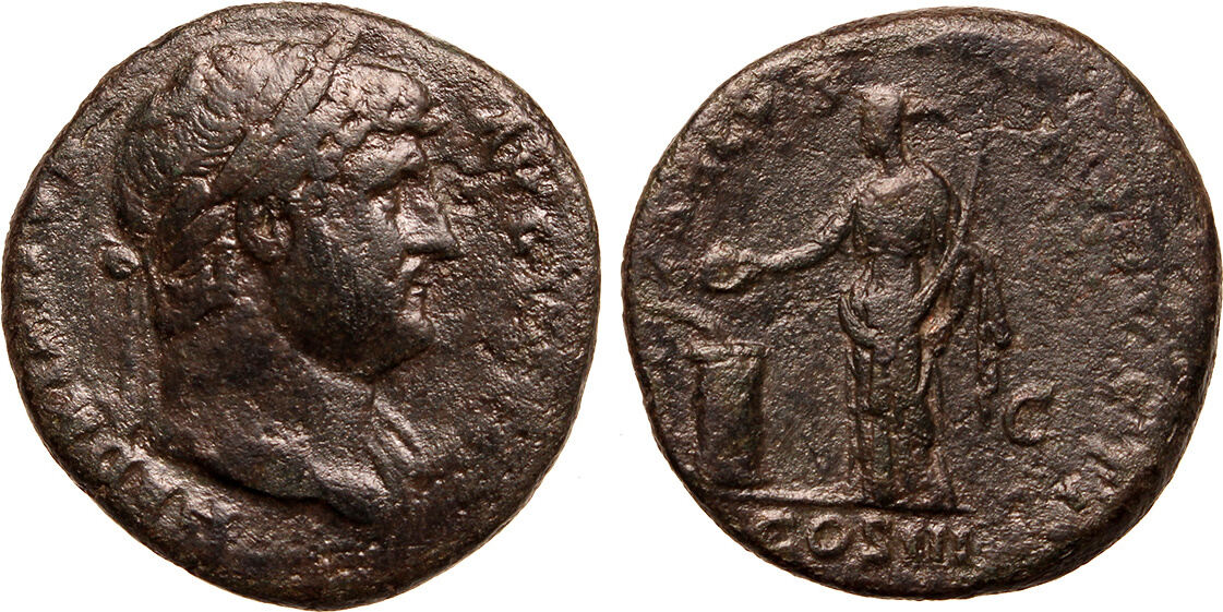 Roman Empire AE As 117-138 Hadrian, Salus | MA-Shops