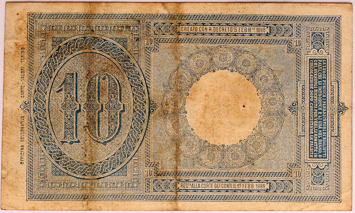 Italy 10 lire 1888 /1915/ | MA-Shops