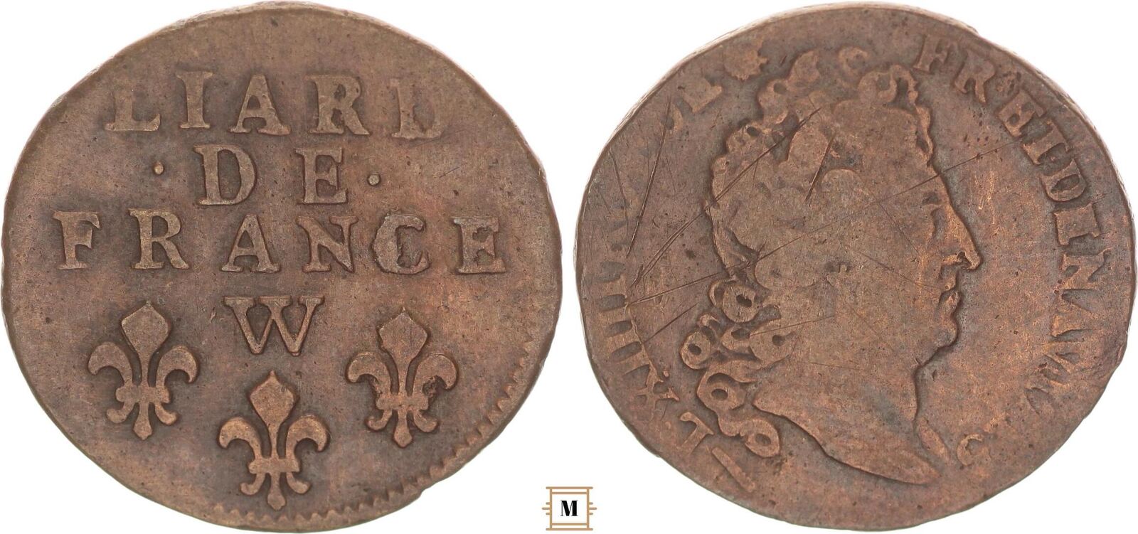 France liard 1713 W Louis XIV., Lille | MA-Shops