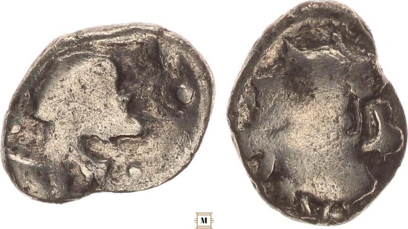 Celtic obol 2nd-1st cent. BC Eastern Europe, Kapostal type | MA-Shops