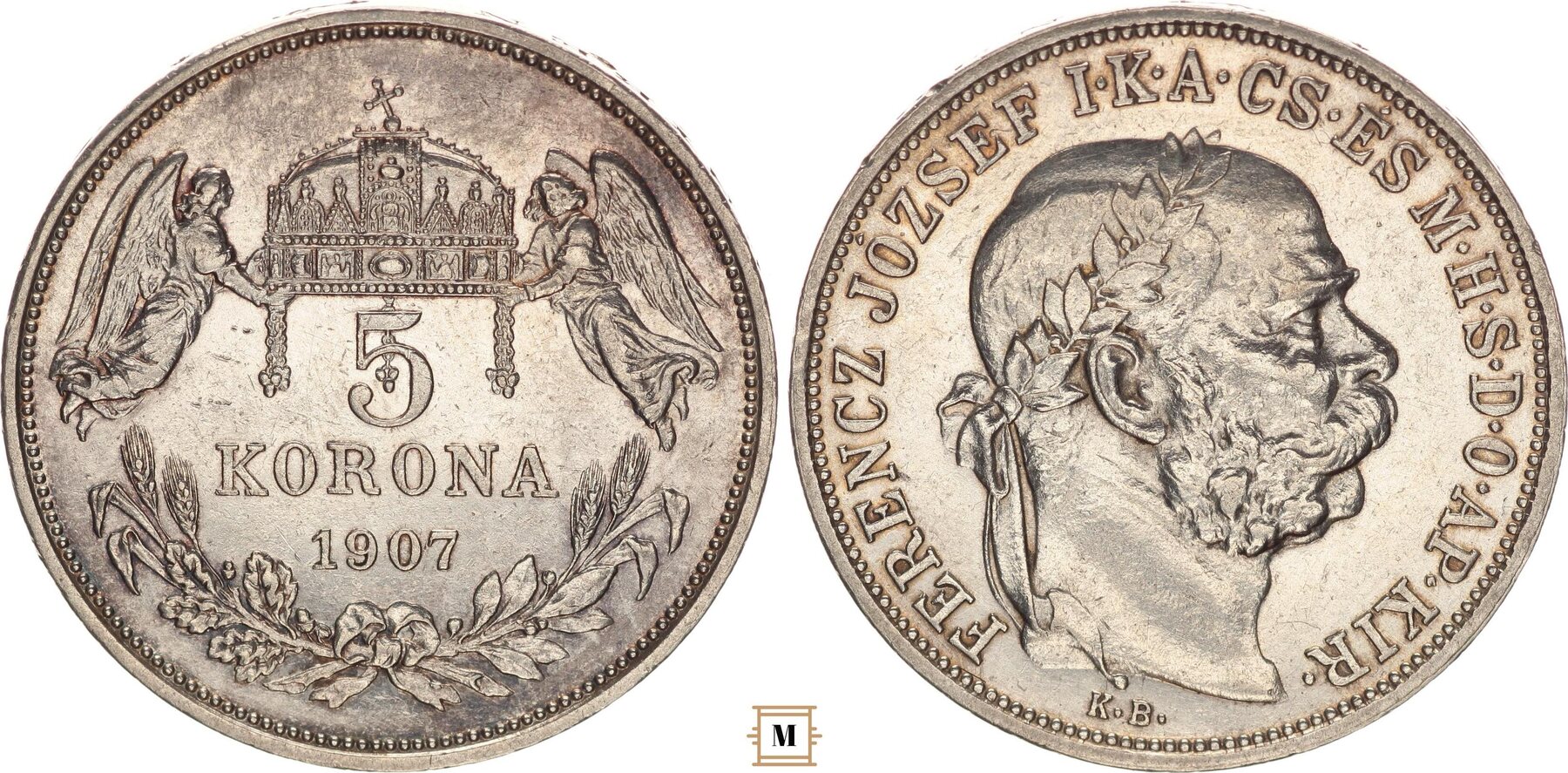 Hungary 5 korona 1907 KB Franz Joseph | MA-Shops