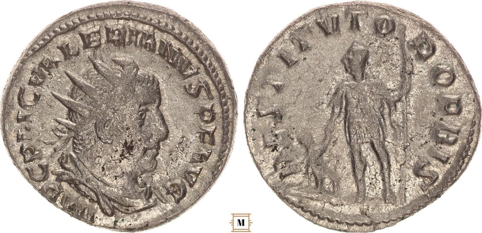 Roman Empire Antoninianus 253-260 Valerian I., RESTITVTOR ORBIS ...