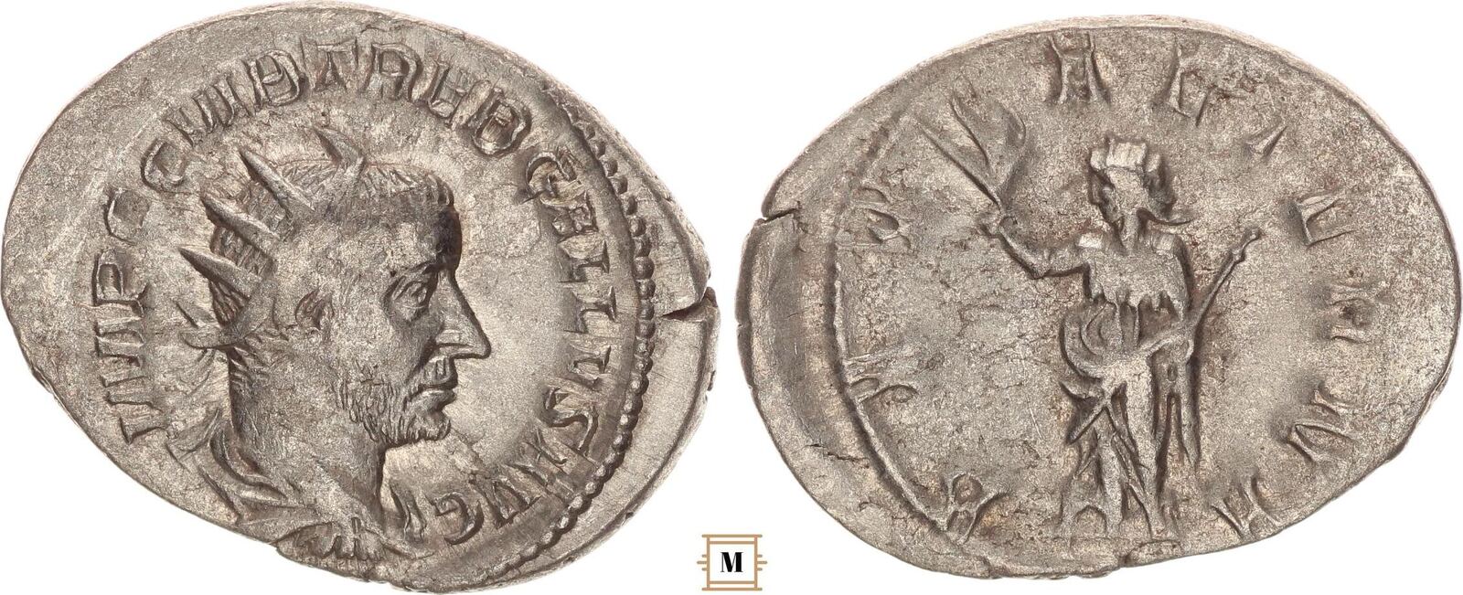 Roman Empire AR Antoninianus 251-253 Trebonianus Gallus, PAX AETERNA ...