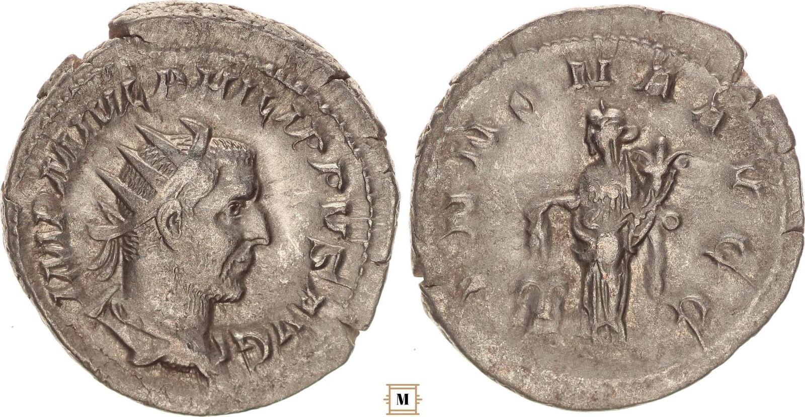 Roman Empire Antoninianus 244-249 Philip I., Annona standing | MA-Shops