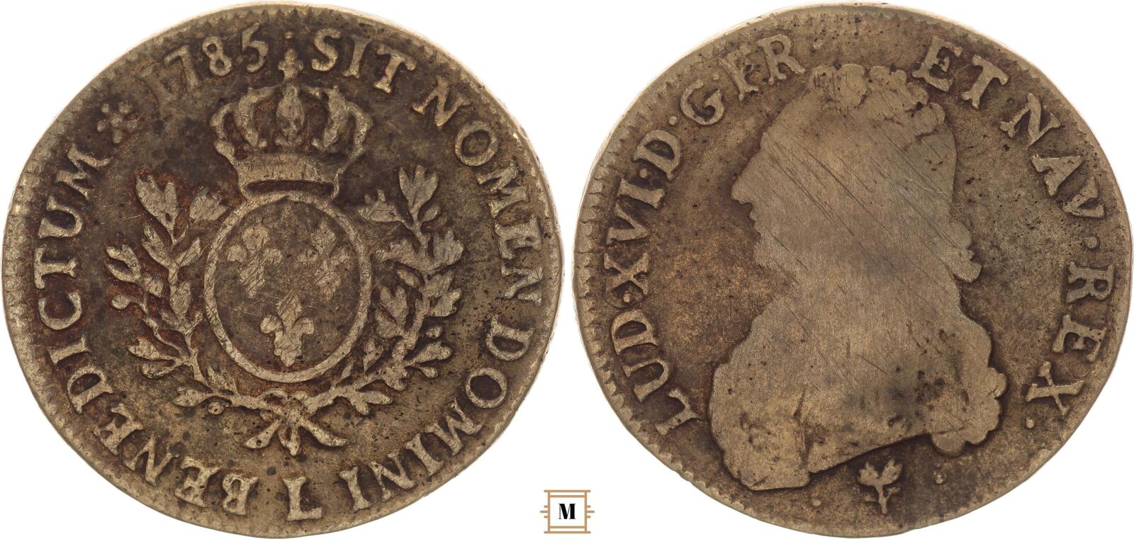 France Ecu 1785 L Louis XVI., Bayonne contemporary forgery | MA-Shops