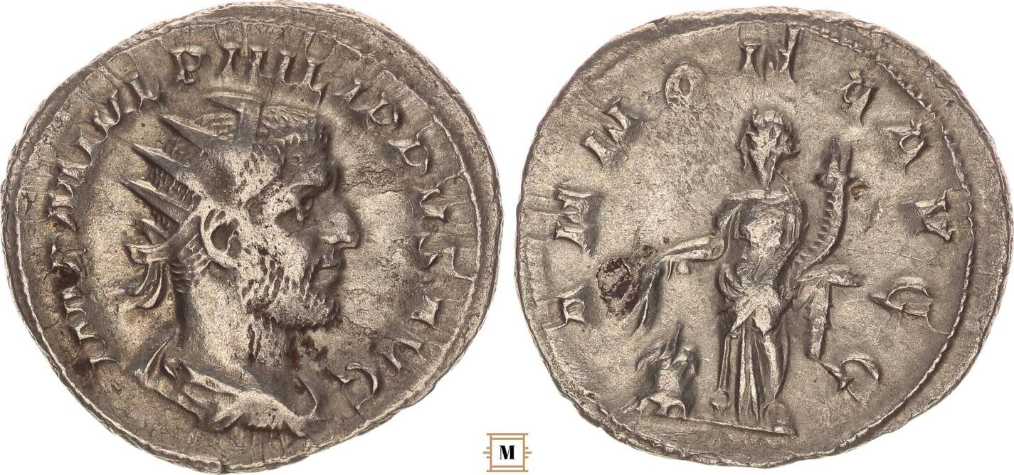 Roman Empire AR Antoninianus 244-249 Philip I., Annona standing | MA-Shops